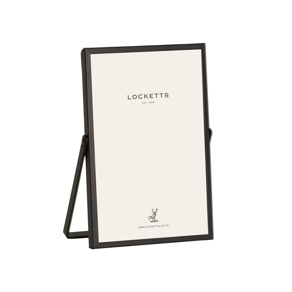 Black Thin Stand Portrait Photo Frame | Locketts