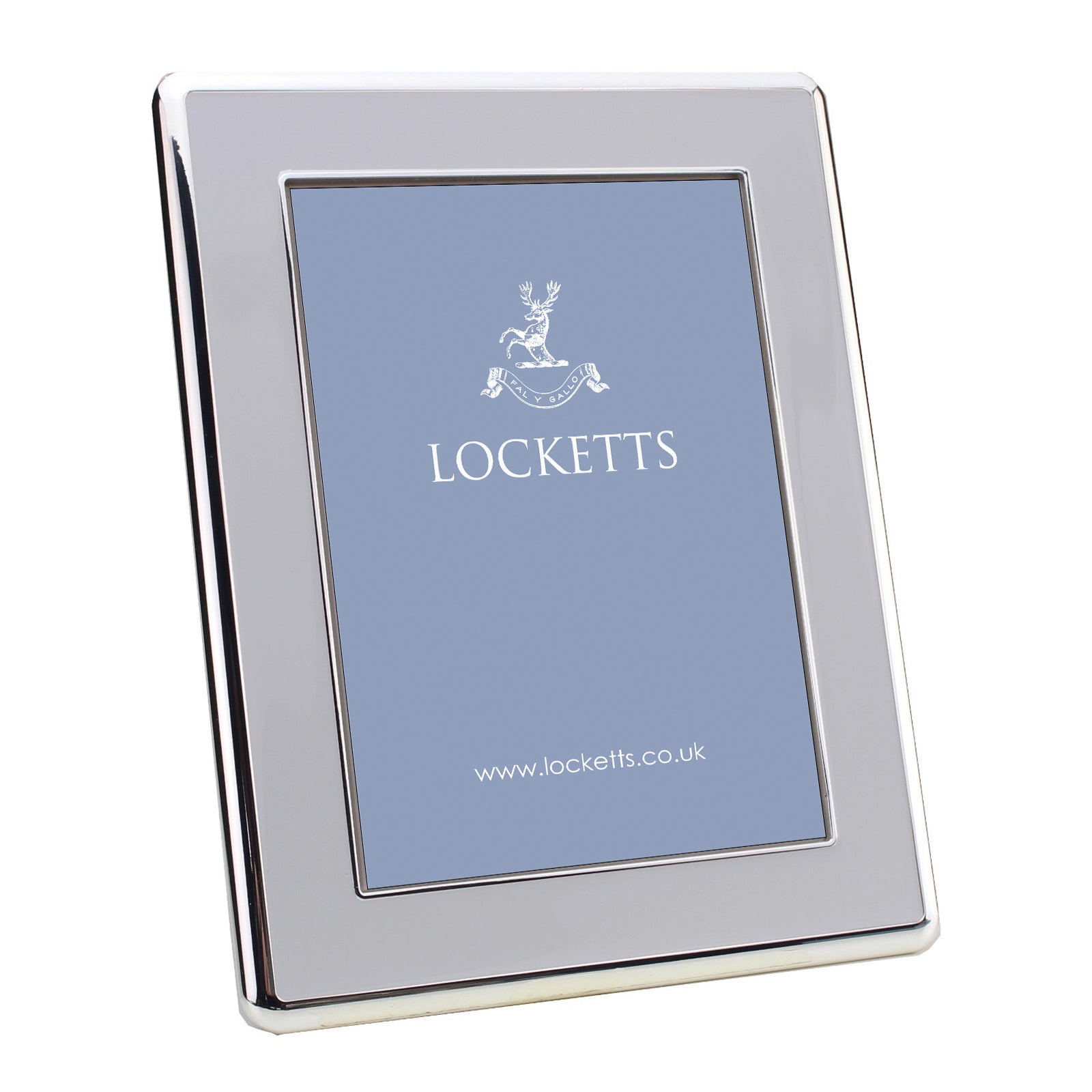 Chiffon Enamel Silver Curve Frame – Locketts