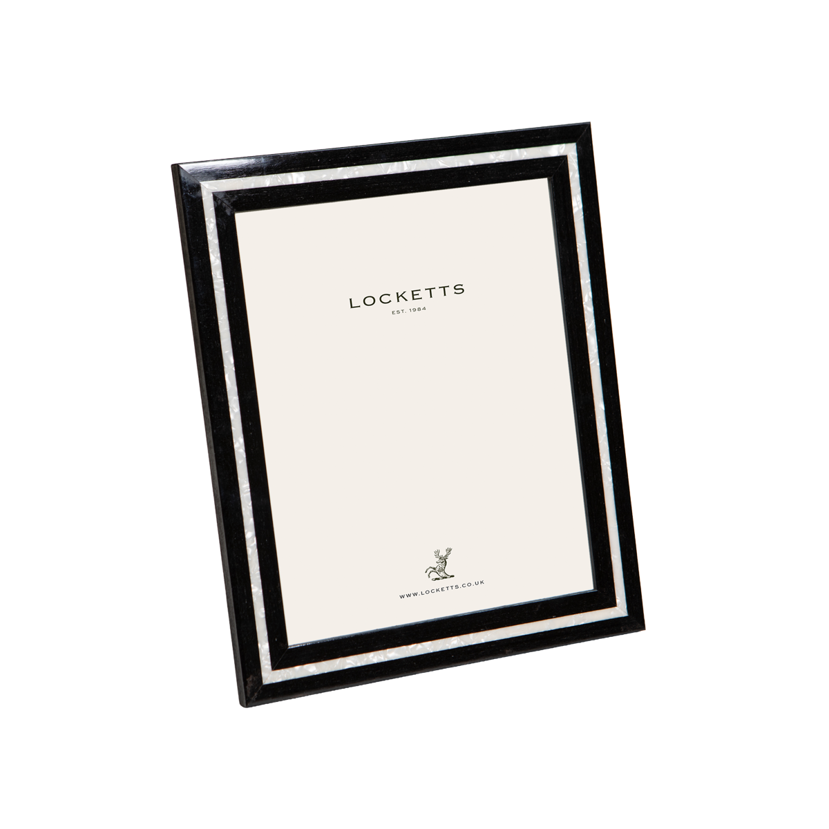 Pearl Inlaid Black Photo Frame | Locketts