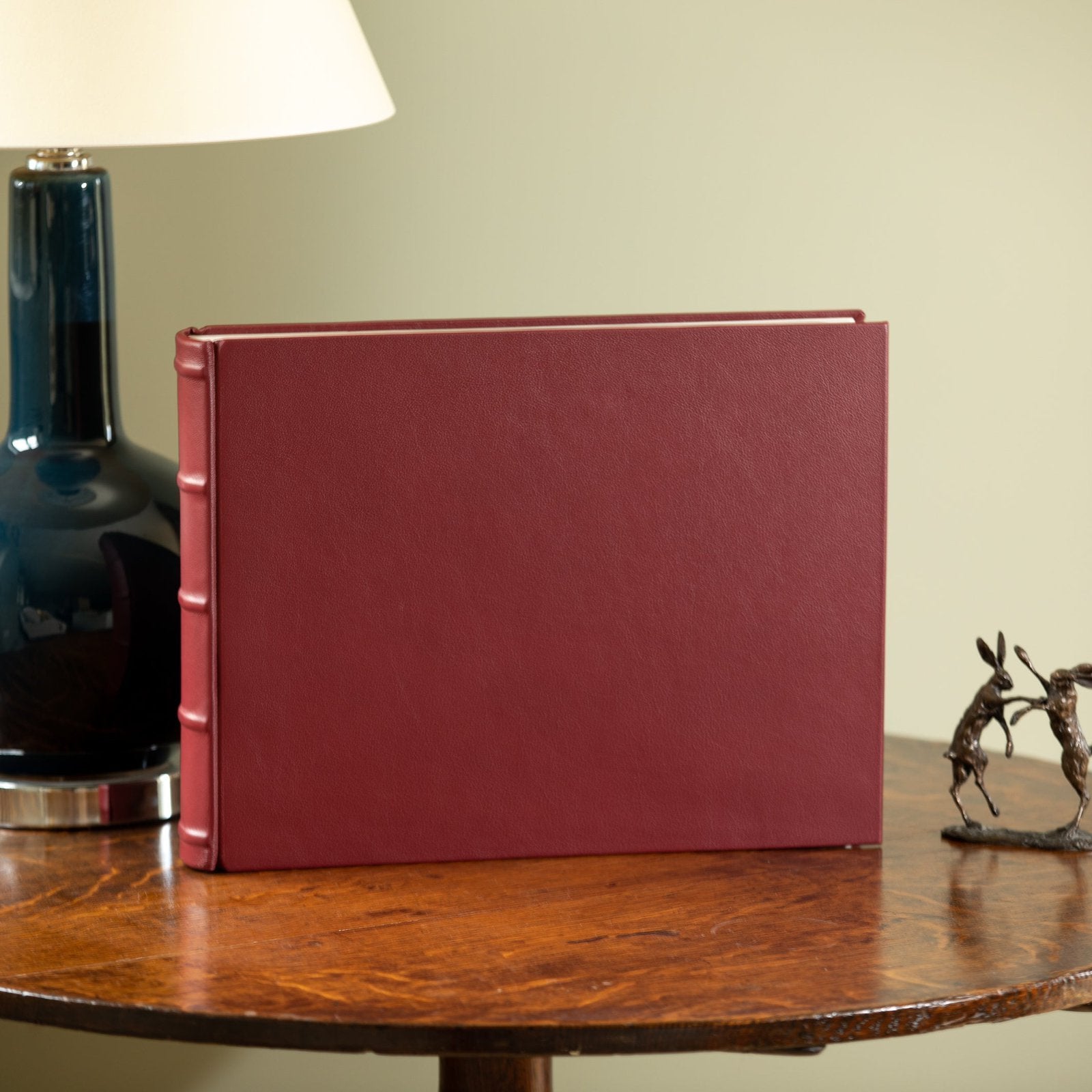 Locketts Blue Large Leather Landscape Photo Album