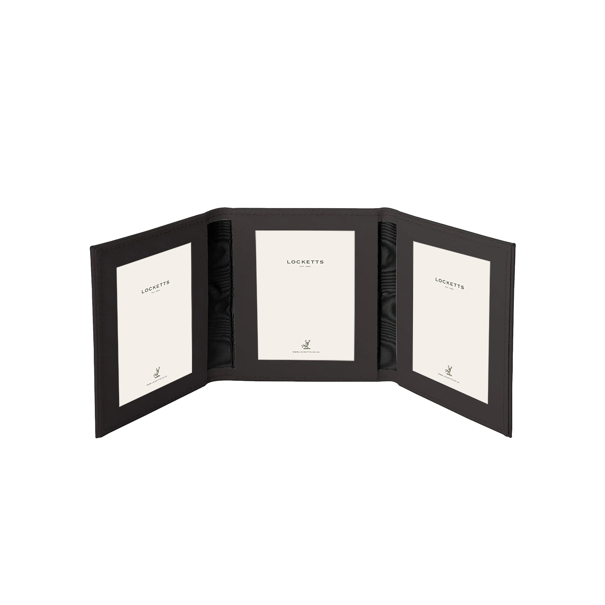 Locketts Tuscan Leather Triple Travel Photo Frame